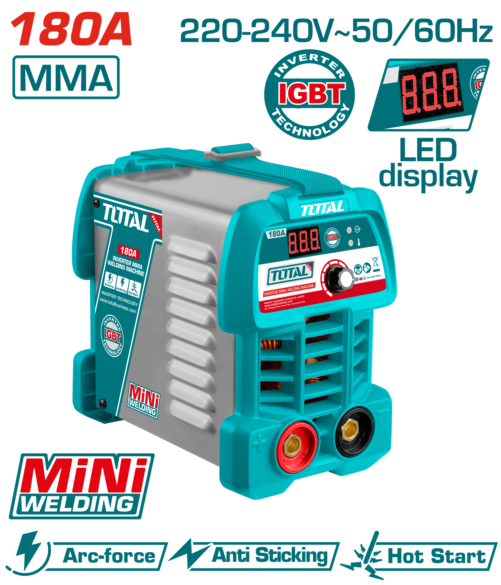 Inverter MMA welding machine TW218049 – Total Tools